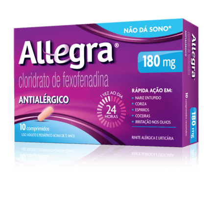Comprimidos 180 mg | Allegra® Antialérgico